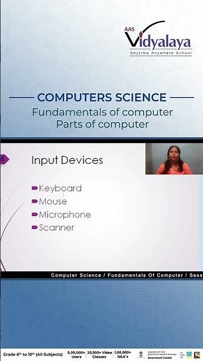 CBSE Class 10 Part 5 | Input Devices- Learn Keyboard, Mouse, Scanner & More | Aas Vidyalaya