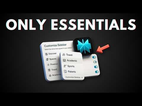 How to Customize Perplexity Sidebar to REMOVE Unwanted Menus and Clutter