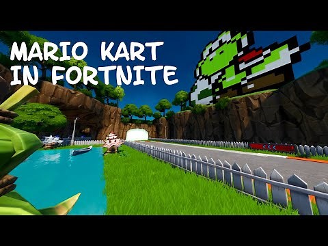 Mario Kart in Fortnite | My new Racing Map | Map Code: 8674-6346-3453