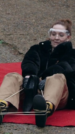 Just watch that shoe fly! #Taskmaster #KatherineParkinson #AlexHorne #GregDavies #BritishComedy