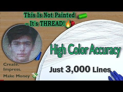 How to make "color thread art", Fully explained, easy tutorial