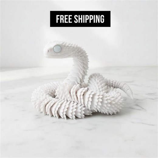 Articulated Snake Fidget Toy | Glow-in-the-dark Luminescent PLA Sensory Toy - Etsy UK