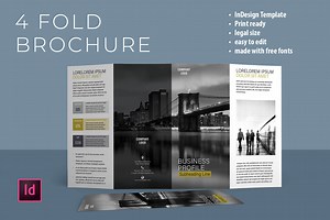 Four Fold Brochure Template, a Brochure Template by R-studio