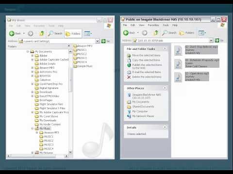 How to Upload and Download Files From the Seagate Black Armor Using the Windows Explorer Tutorial