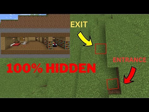 How to build a secret entrance and exit in Minecraft - Tutorial
