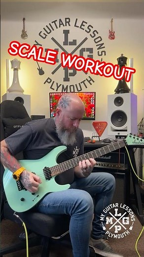 B Flat (Bb) Major Scale First Position - Three Notes Per String. #shorts #guitar #shortsvideo