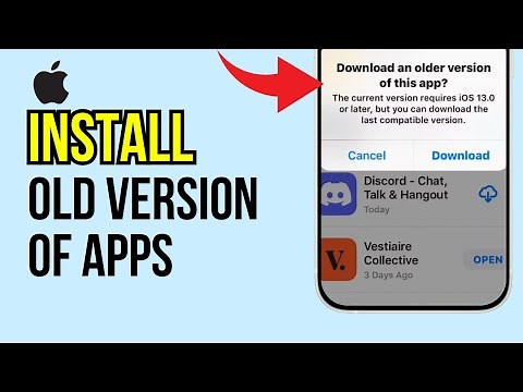 How to Install Old Version of Apps on iPhone