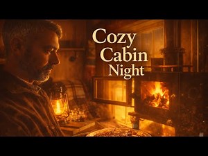 A Quiet Dinner by the Wood Stove | Cozy Tiny Cabin Night