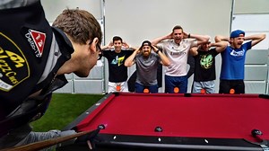 2.6M views · 121K reactions | Wait to see his most DIFFICULT pool trick shot!  | Dude Perfect | Facebook