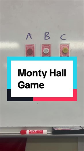 Monty Hall Problem. Should you switch or stay?? #teacher #teachersoftiktok #teacherlife #math #montyhallproblem