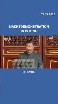 China hat in Peking eine große Militärparade abgehalten. Was haltet ihr davon? #china #peking