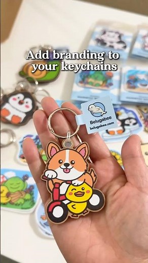 Branding stickers for my keychains! 😁 #cutekeychain #stickershop