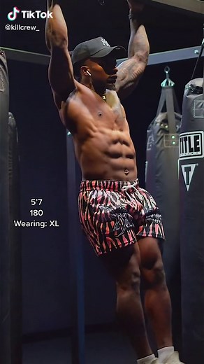 Intense Abs Workout in Alien Invasion Shorts XL!