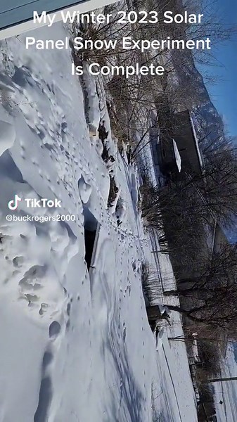 Experiment with Solar Panels in Winter Conditions