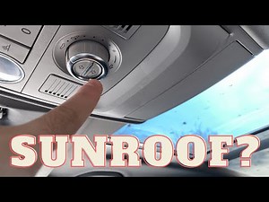 How to open and close a panoramic sunroof on a VW Audi Skoda | How to operate it & How it works