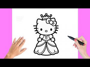 How To Draw Hello Kitty Princess || Cute Drawing For Kids