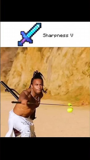 Minecraft enchantments in real life. ⚔️🪓 #minecraft #minecraftshorts