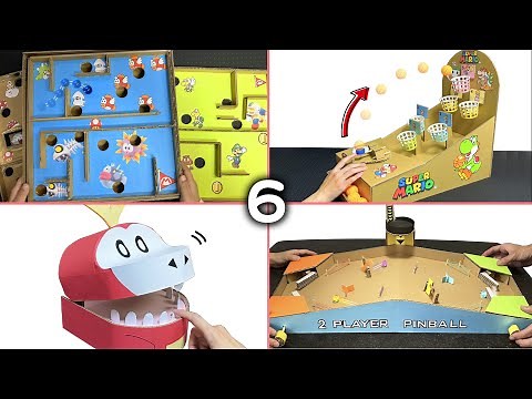 6 Amazing Cardboard Games Compilation craft ideas