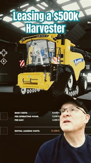 Leasing a $500k Harvester #farming #farmingsimulator19