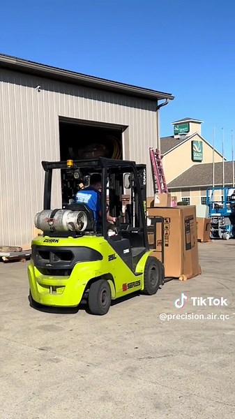 Precision Air is your home for Trane furnaces, Air conditioners, and high efficiency heat pumps along with being the areas largest Trane/Mitsubishi ductless and geothermal installers. Ask us about financing and tax credits today! 563 285 9510 - Precision air well’ll be right there! #hvaclife #localbusiness #precisionair #hvacservice #dayinthelife #Iowa #hvac #forklift