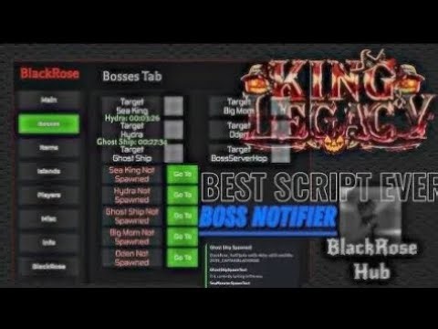 🔥 BlackRose Hub King Legacy Script 2025 | Auto Farm, Boss Hunt, No Key – Pro-Approved!