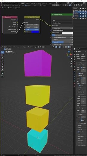 Use random numbers in your Blender materials. Endless possibilities. #blender #procedural