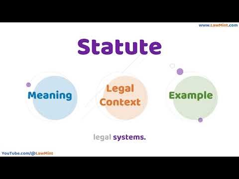 Statute Meaning Legal Context & Example Legal Terms Simplified @LawMint