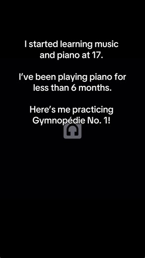 Not perfect tempo and dynamics, but I’m glad it is distinguishable so far! If I had to guess how long I have been working on and learning this specific piece, I would say it has been less than 3 weeks. #piano #pianomusic #pianist #pianocover #pianoplayer #musician