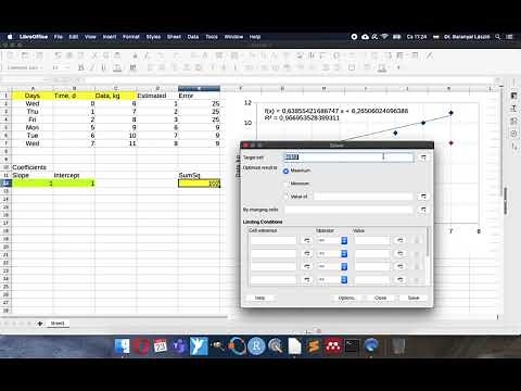 [EN] LibreOffice tips and tricks: make trendline using solver