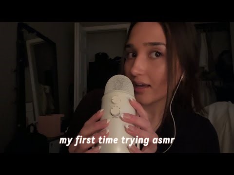 my first time trying asmr.