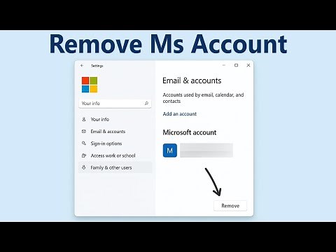 How To Delete & Remove Microsoft Account From Windows 10 PC / Laptop 🧹❌✅