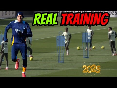 Watch Kylian Mbappe in Real Madrid SUPER Intense Speed and Agility Training 🏃‍♂️