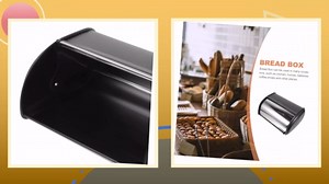 Airtight Stainless Steel Bread Box for Kitchen Countertop Vintage Bread Storage Bin with Lid for Loaves Buns and Pastries for Home and Restaurant Use