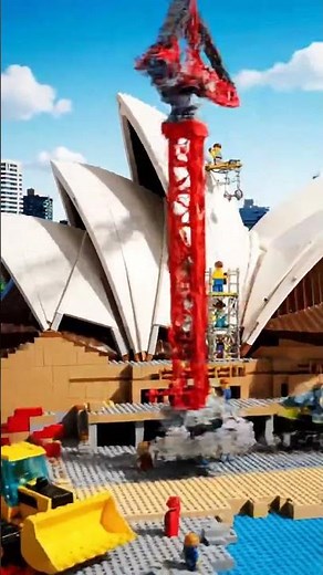 Sydney Opera House Lego Construction Time-Lapse and Review