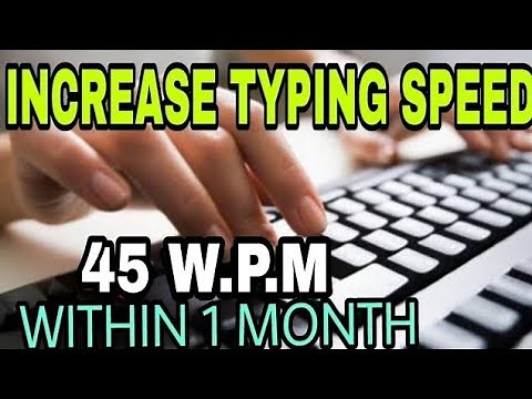 How to Increase Typing Speed On Keyboard Improve Typing Skills At Home