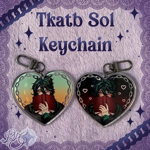 TKATB Sol Epoxy Heart Shaped Acrylic Keychains - Etsy