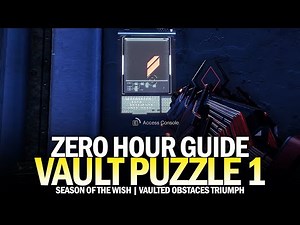 Vault Puzzle 1 in Zero Hour Guide (Vaulted Obstacles Triumph / Intrinsic Perk) [Destiny 2]