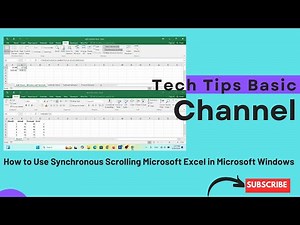 20 - How to Use Synchronous Scrolling Microsoft Excel in Microsoft Windows #tips #excel #windows