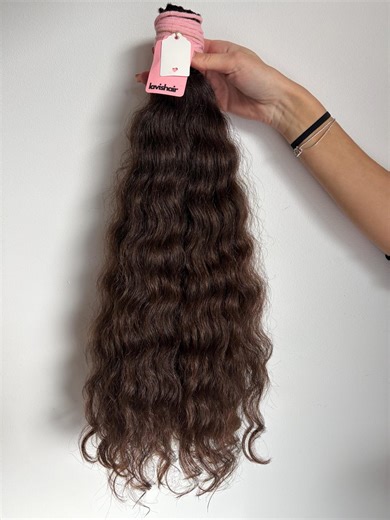 Virgin Curly Hair Extensions 22” (55 Cm) 190g – Natural Human Hair - Etsy
