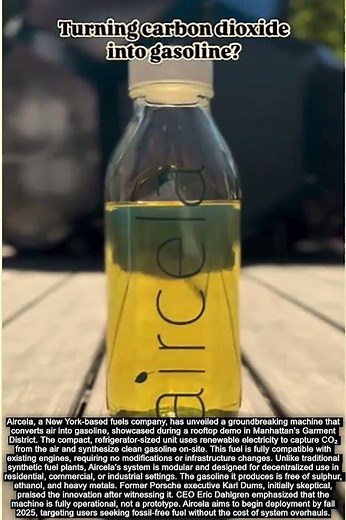 STUNNING INNOVATION ! MAKING GASOLINE FROM AIR !!