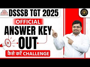 DSSSB TGT Answer Key 2025 Out | DSSSB TGT Answer Key Challenge Kaise Kare? | Avdhesh Sir