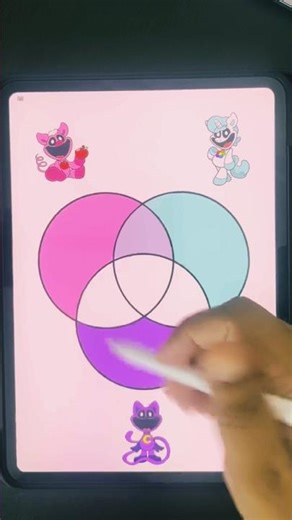 Poppy playtime color mixing art