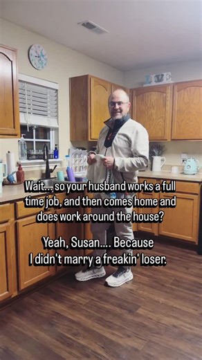 Normalize marrying someone who clocks out of work and still clocks in at home… and still isn’t sick of me randomly videoing him doing random things. 😌😂 This isn’t “extra.” It’s partnership. Follow for real life, real love, and unhinged wife content. #marriagehumor #realrelationships #husbandwins #modernmarriage #relatablecontent | Brandy Hosker