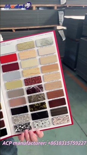 more than 100 different colors ACP sheet, aluminum composite panel color chart