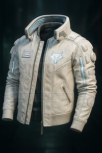 Postapocalyptic Jacket,cyberpunk,disstressed Jacket,buring Man,white Jacket,stage Clothing - Etsy