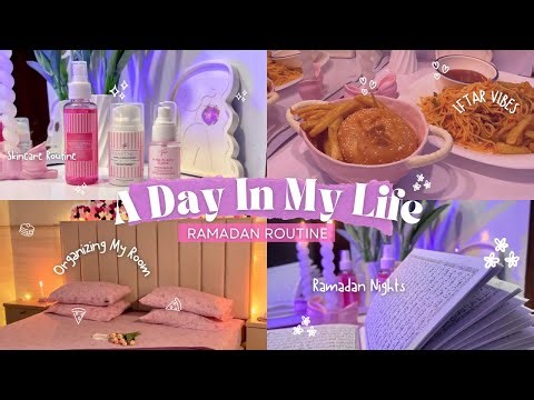 A quiet day at home | organizing room, iftar preps, pink skincare routine