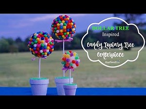 DIY Dollar Tree Inspired Candy Topiary Tree | DIY Party Budget Decorations | DIY Tutorial
