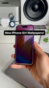 I am just obsessed with the new Siri animation and made these wallpapers inspired by it! For a limited time you can get these exclusively for free! Get them in my story wallpaper highlights! ______ #siri #appleintelligence #iphonewallpaper #iphone16 #refinedsign | AppleDsign