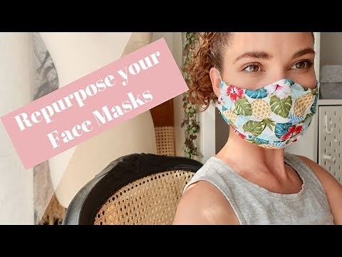 How To Repurpose Old Face Masks | Try this idea to recycle your Face Masks into something useful