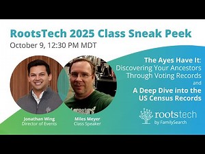 RootsTech 2025 Class Sneak Peek